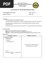 Lesson Plan Tle Market Forms | PDF | Cooking, Food & Wine | Wellness