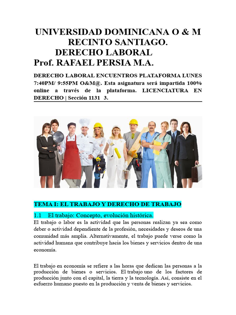 Laboral de Derecho | PDF | Derecho laboral | Economias