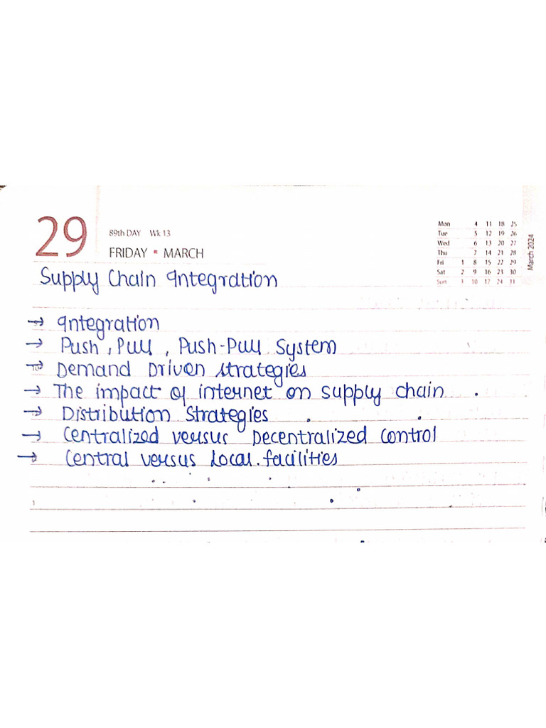 Scm Ch 4 Notes Pdf