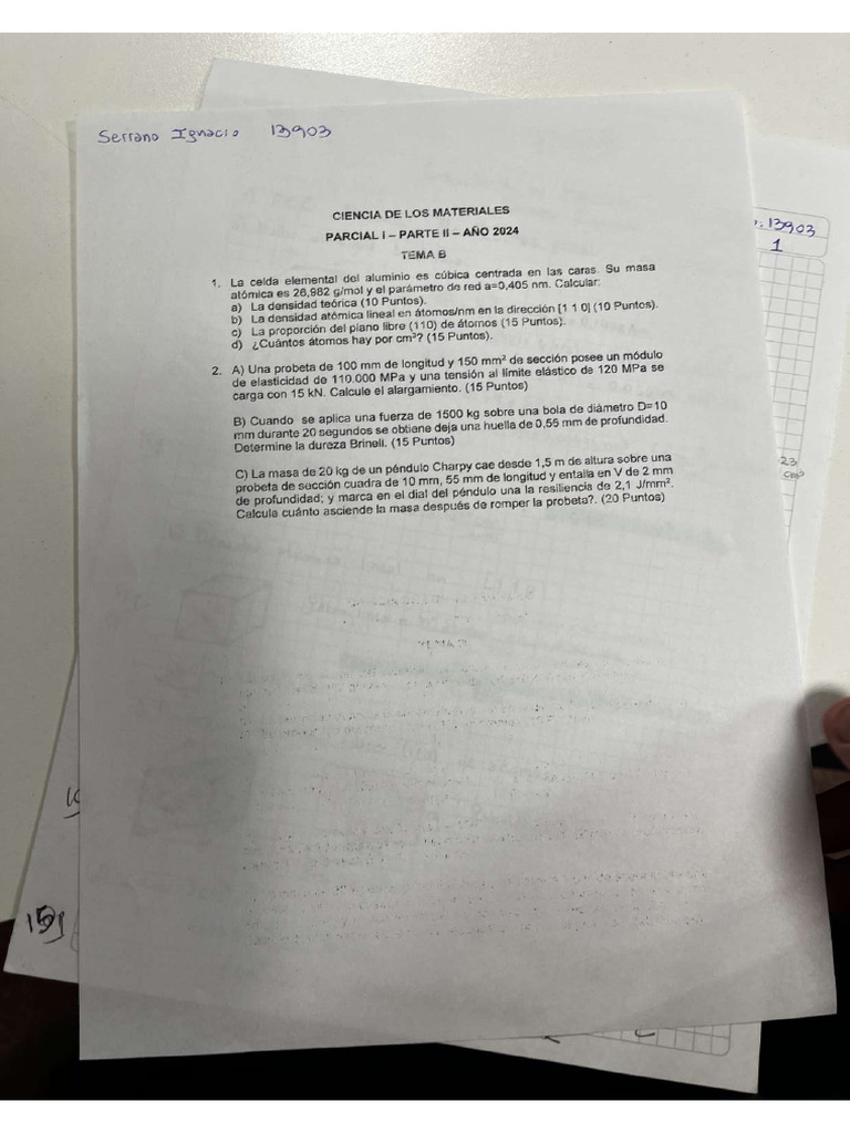 Parcial 1 CDLM, Tema B. 2024 | PDF