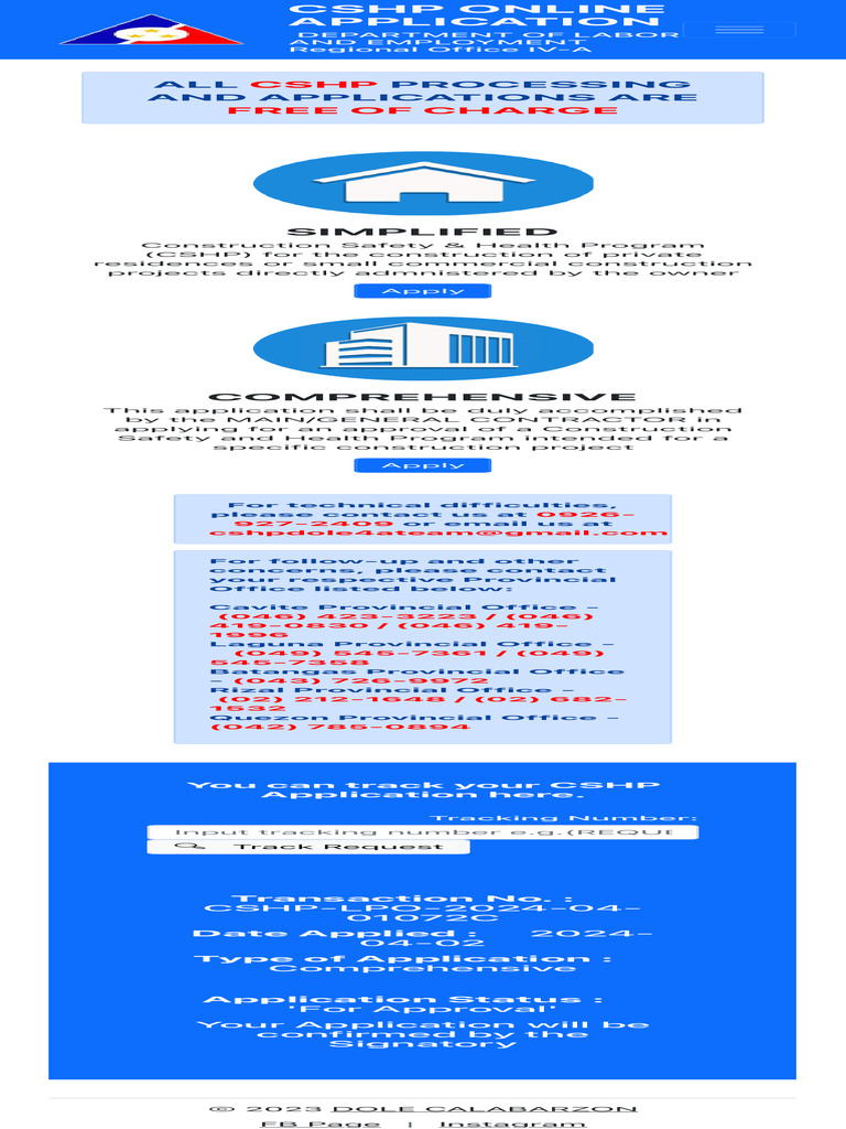 CSHP Online Application | PDF
