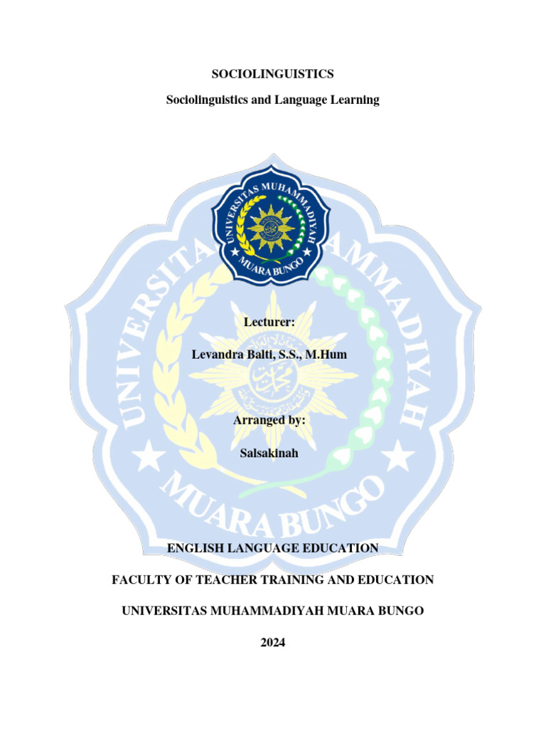 Sociolinguistics & Language Teaching | PDF | Sociolinguistics | Learning