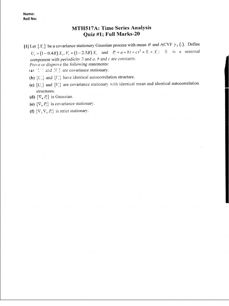 Soln Quiz1 2016 Corr | PDF
