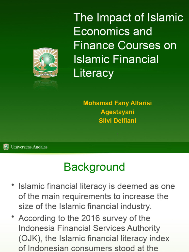 The Impact of Islamic Economics and Finance Courses On Islamic ...