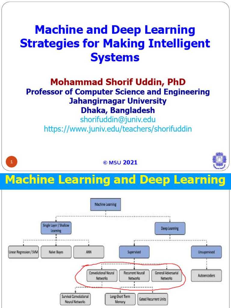 MSU-Deep Learning | PDF | Artificial Neural Network | Deep Learning