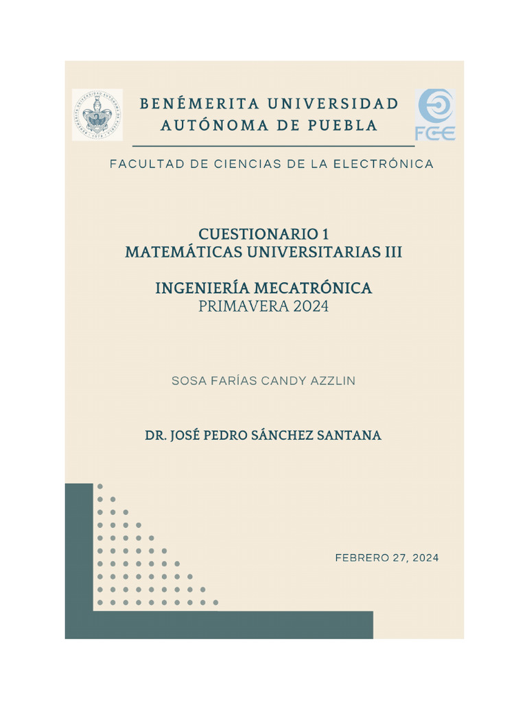 Ejercicios Matematicas Universitarias 3 | PDF | Vector Euclidiano ...