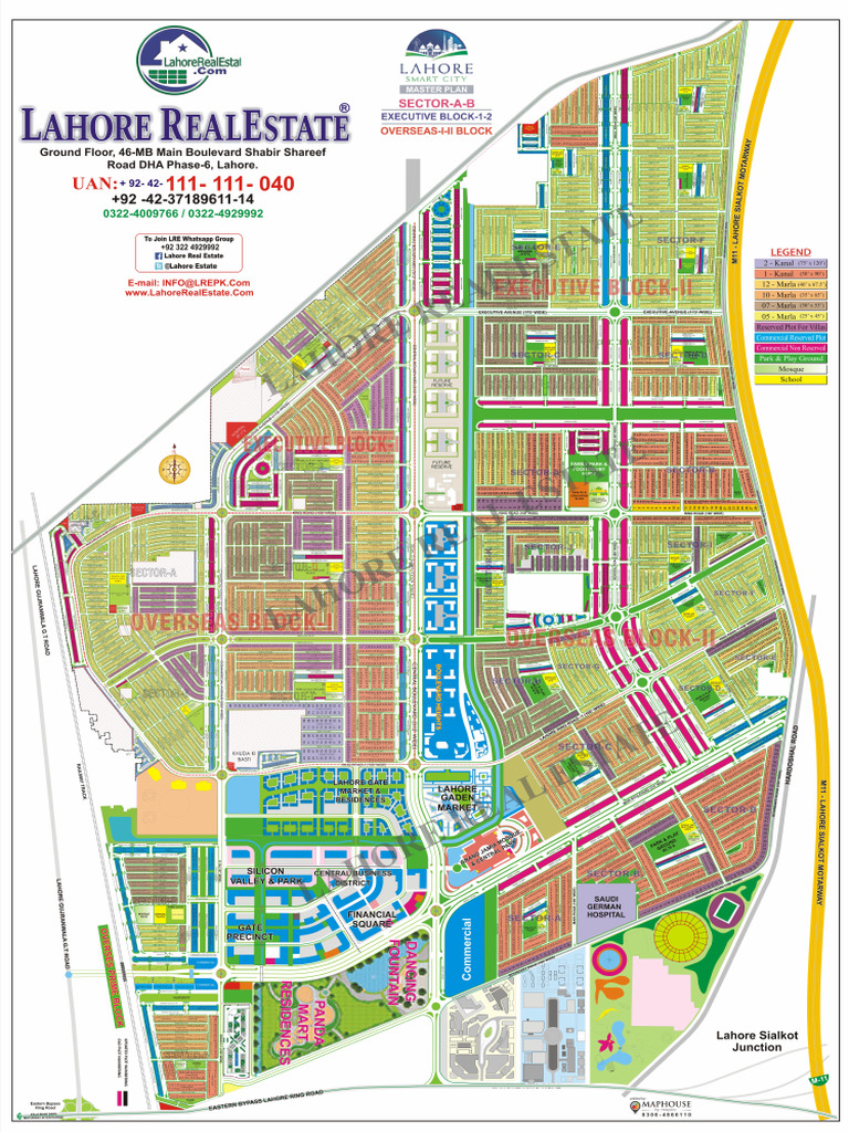 Lahore Smart City Map PDF 2024 | PDF