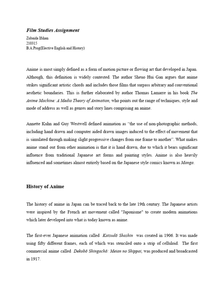 Fs Assignment Download Free Pdf Anime