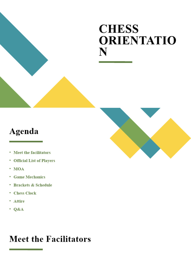 CHESS Orientation ECElympics 2024 | PDF | Gaming | Board Games