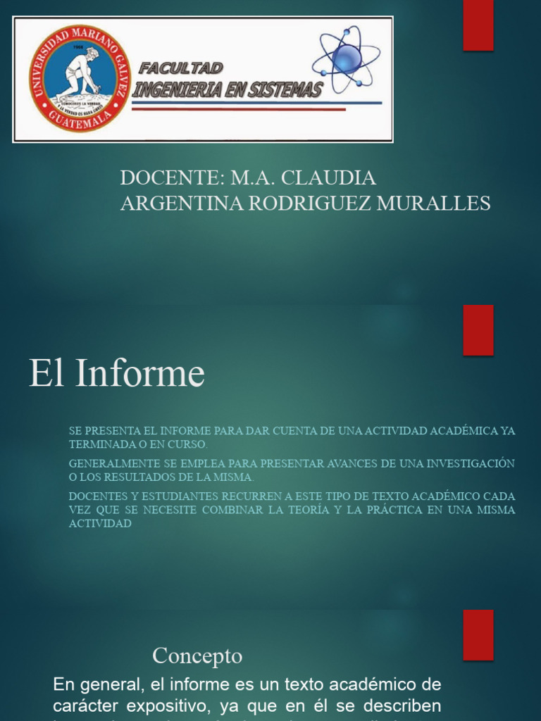 Infrome Final Presentacion | PDF | Evaluación