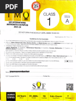 IMO 2025 Class 1 Sample Paper | PDF | Reason | Mathematics