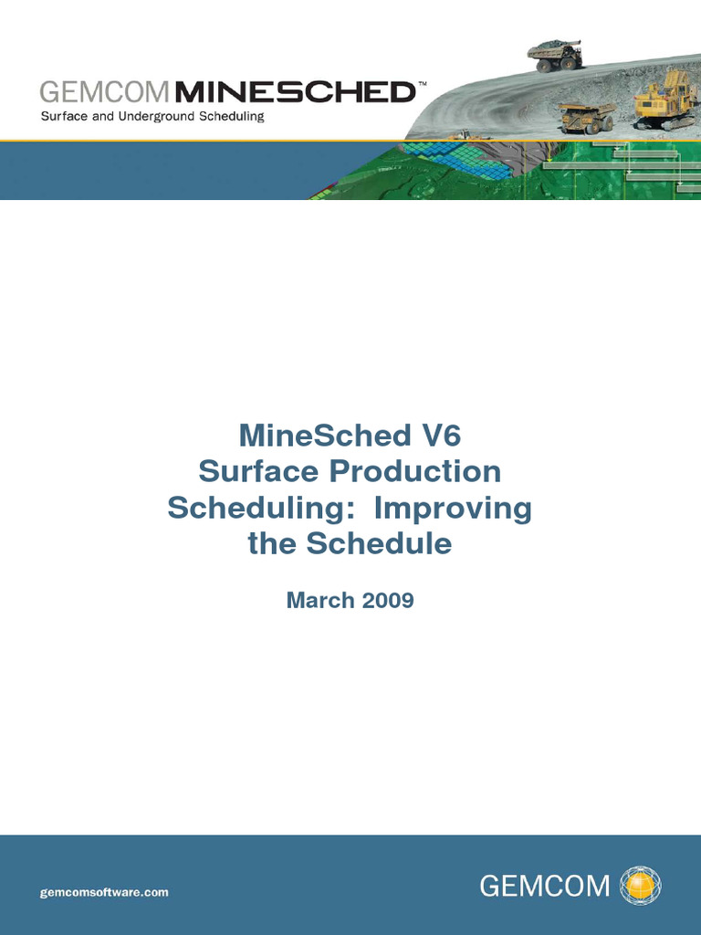 04 Surface Production Improving The Schedule V603 | PDF | Computer File ...