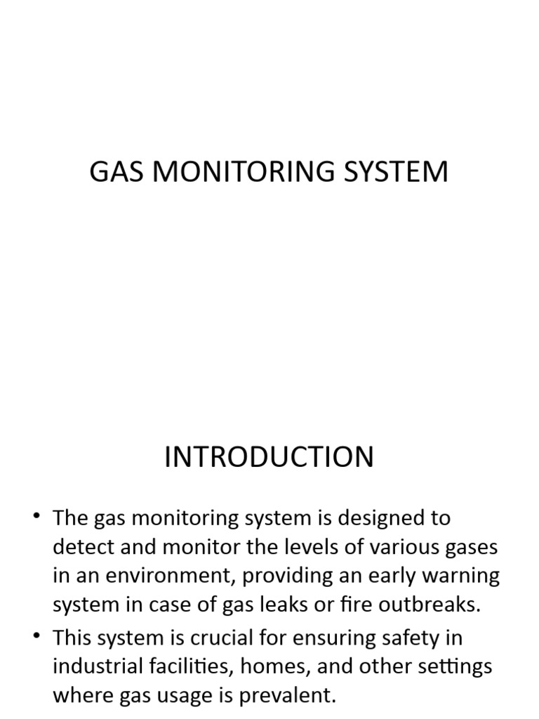 Gas Monitoring System | PDF