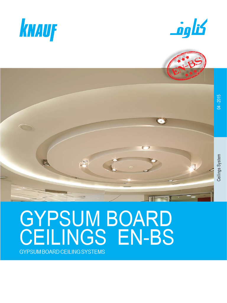Knauf Gypsum Board Ceiling Guide | PDF | Drywall | United Arab Emirates