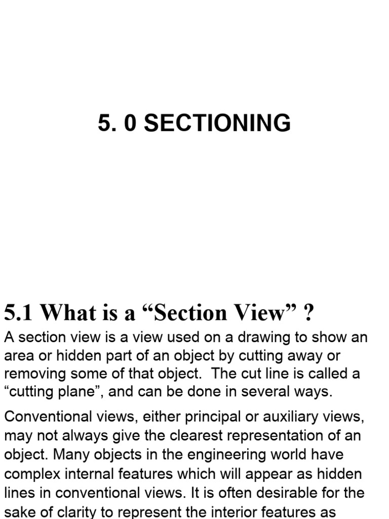 Sectional Views | PDF | Euclidean Geometry | Geometry