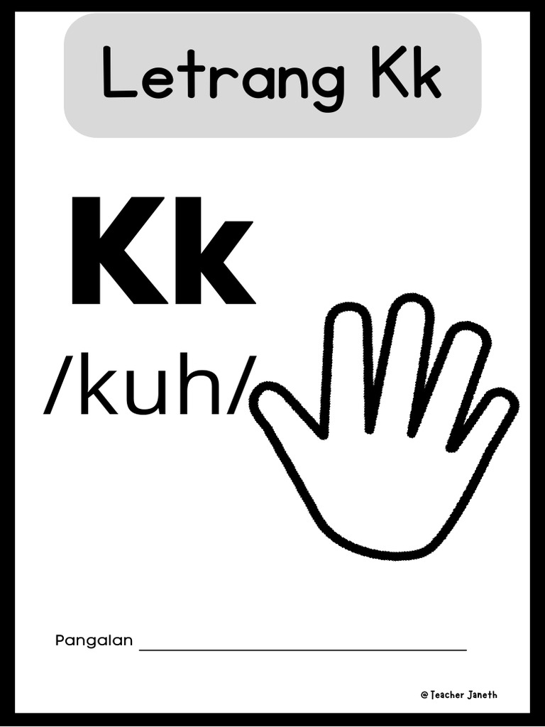 Letrang KK Kindergarten Worksheets | PDF