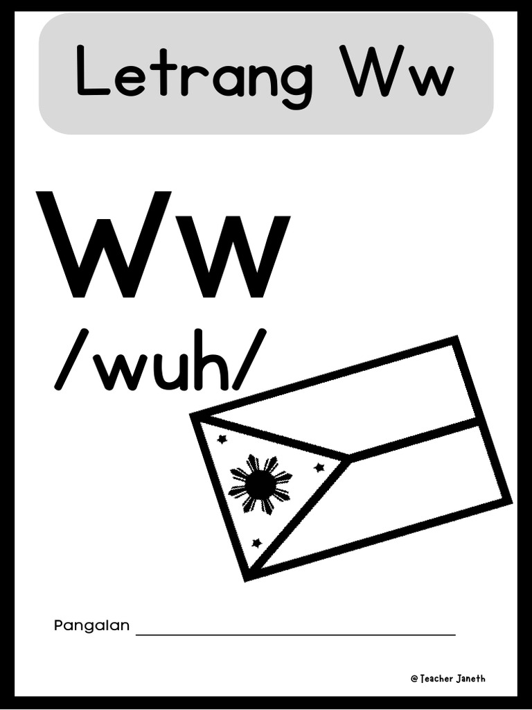 Letrang WW Kindergarten Worksheets | PDF