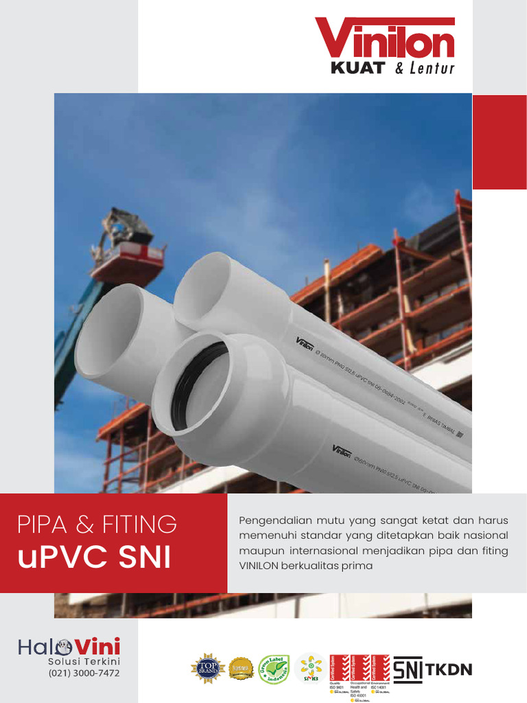 E Brosur Vinilon Group Pipa uPVC SNI | PDF