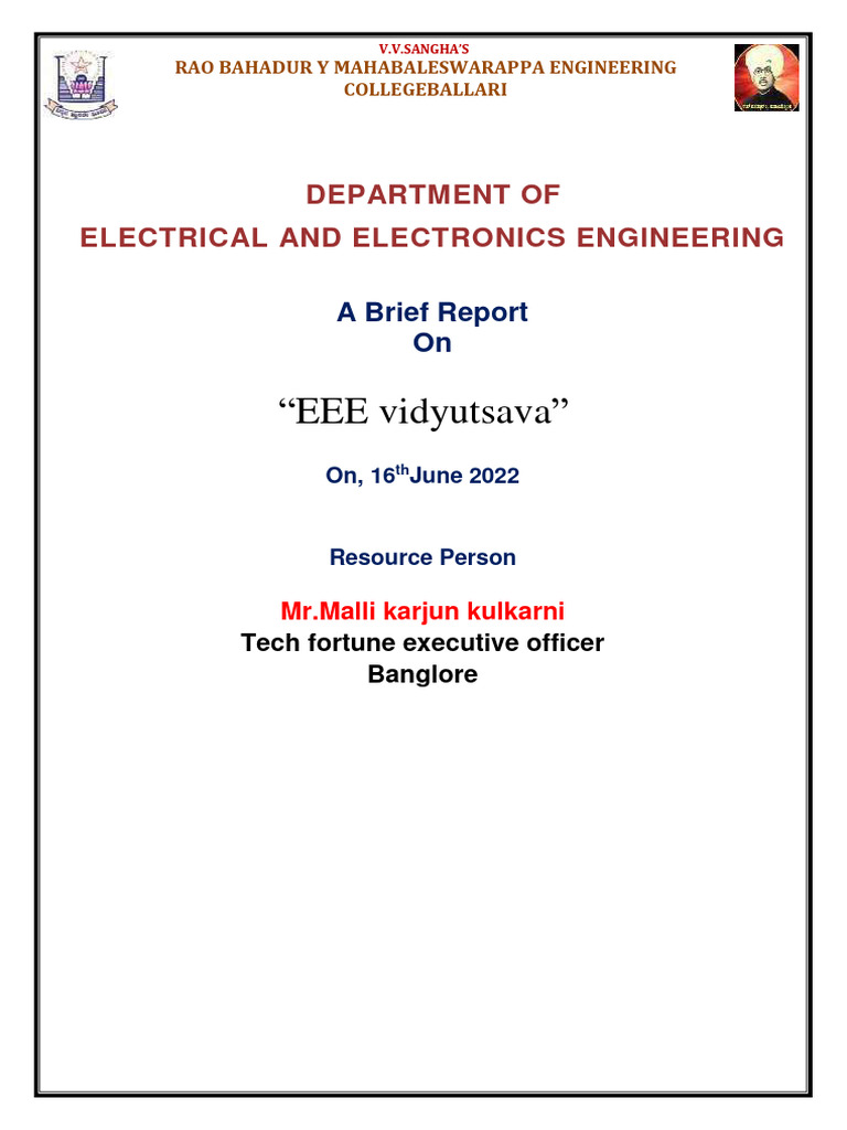 EEE Vidyutsav 1 | PDF | Engineering | Science