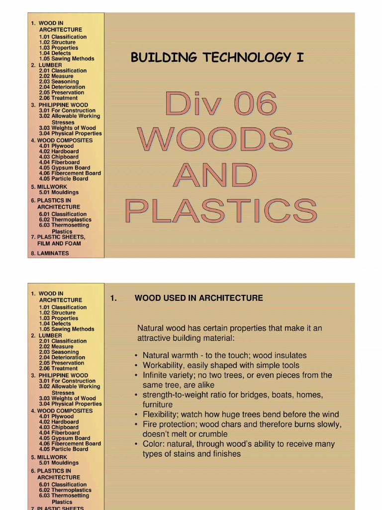 PDF Wood Building Materials Guide - Compress | PDF