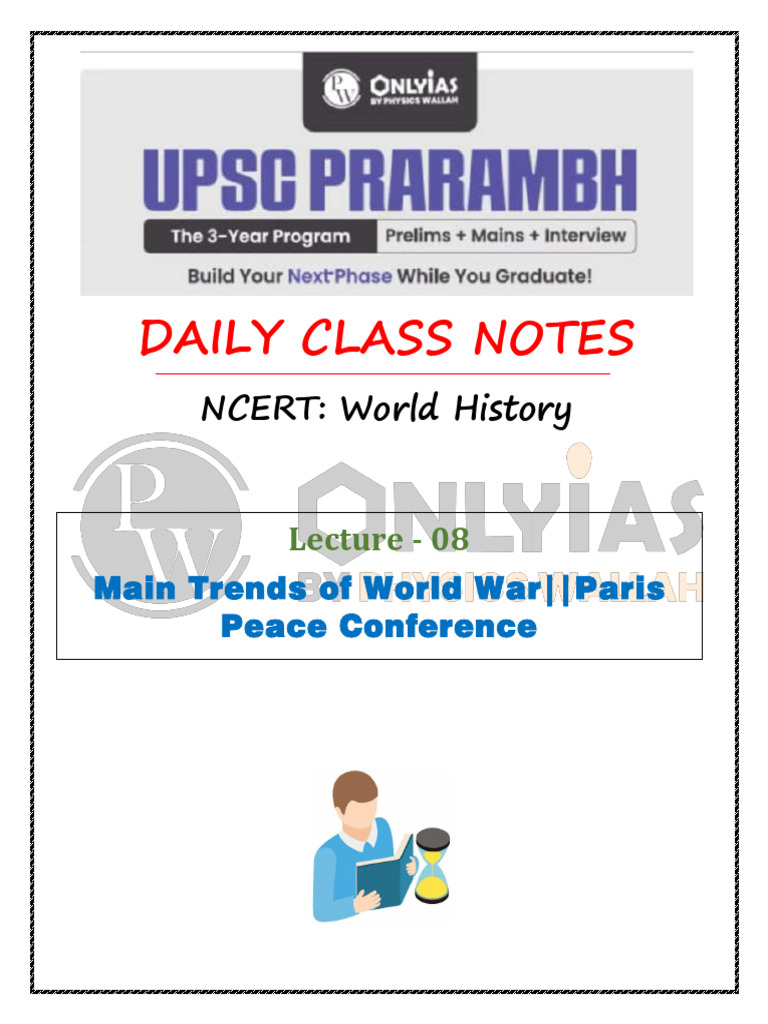 World History 08 - Daily Class Notes - UPSC Prarambh 2026 | PDF ...