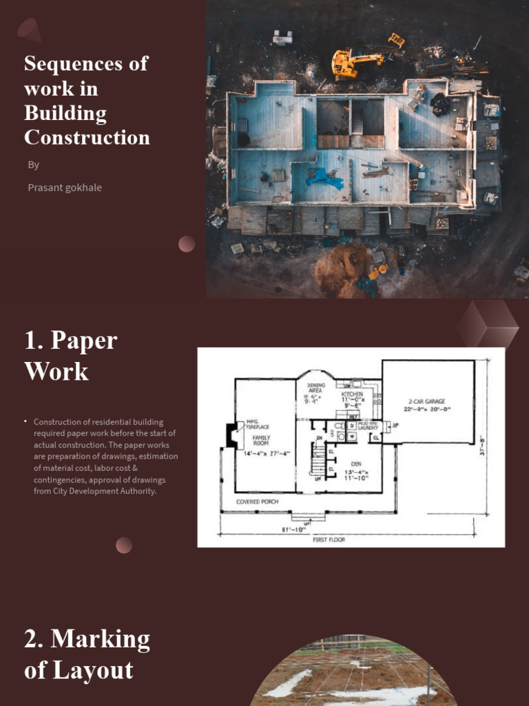 Sequences of Work in Building Construction: by Prasant Gokhale | Download Free PDF | Concrete ...