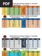 Time Table For Primary Classes (2025-2026) | PDF