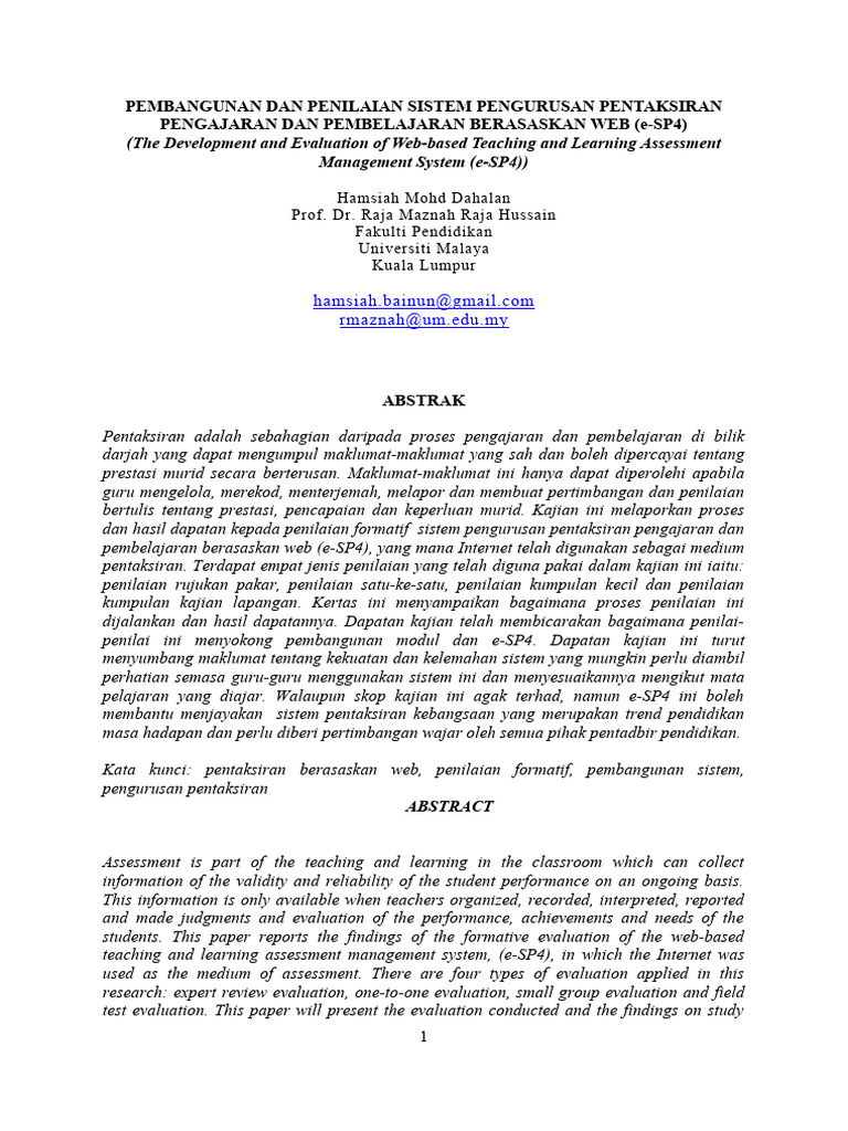 Full Paper Hamsiah Mohd Dahalan | PDF