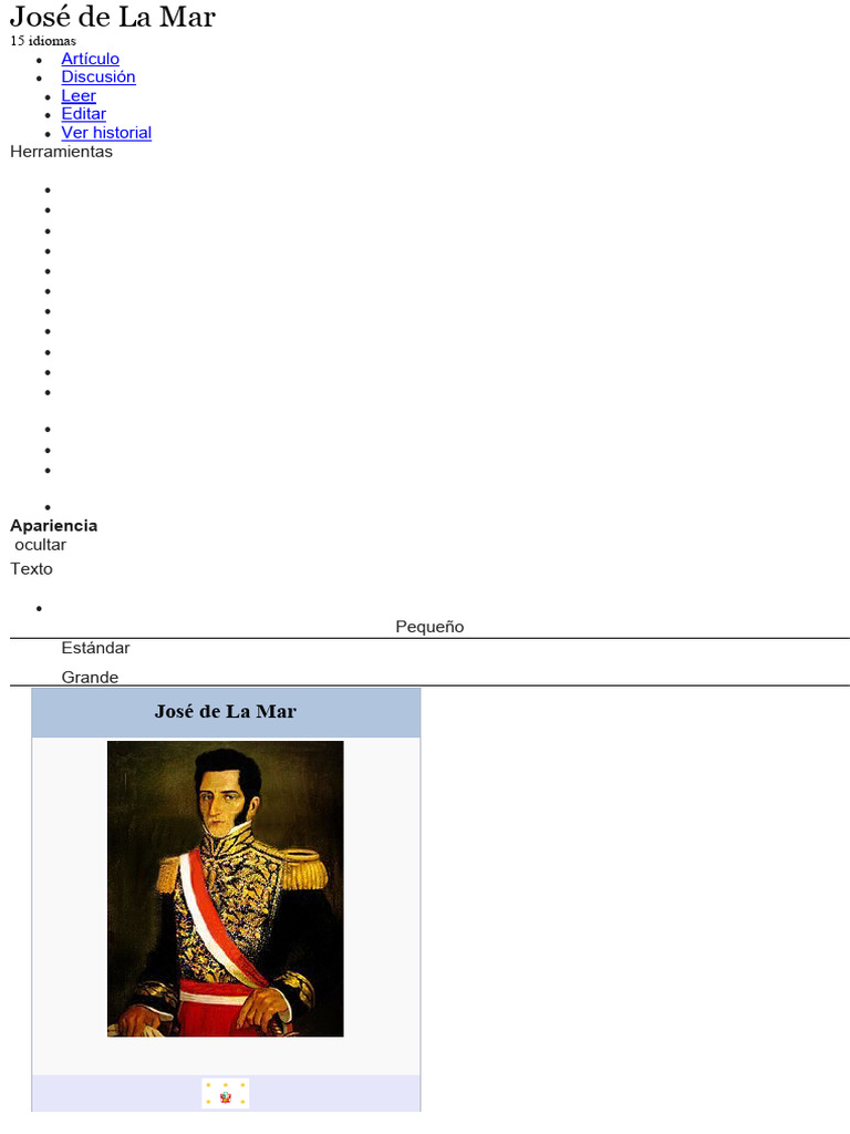 José de La Mar | PDF | Comunidad andina | América del Sur