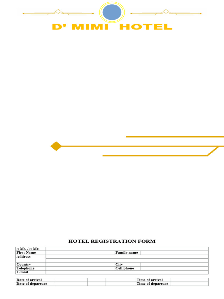 HOTEL rules | PDF