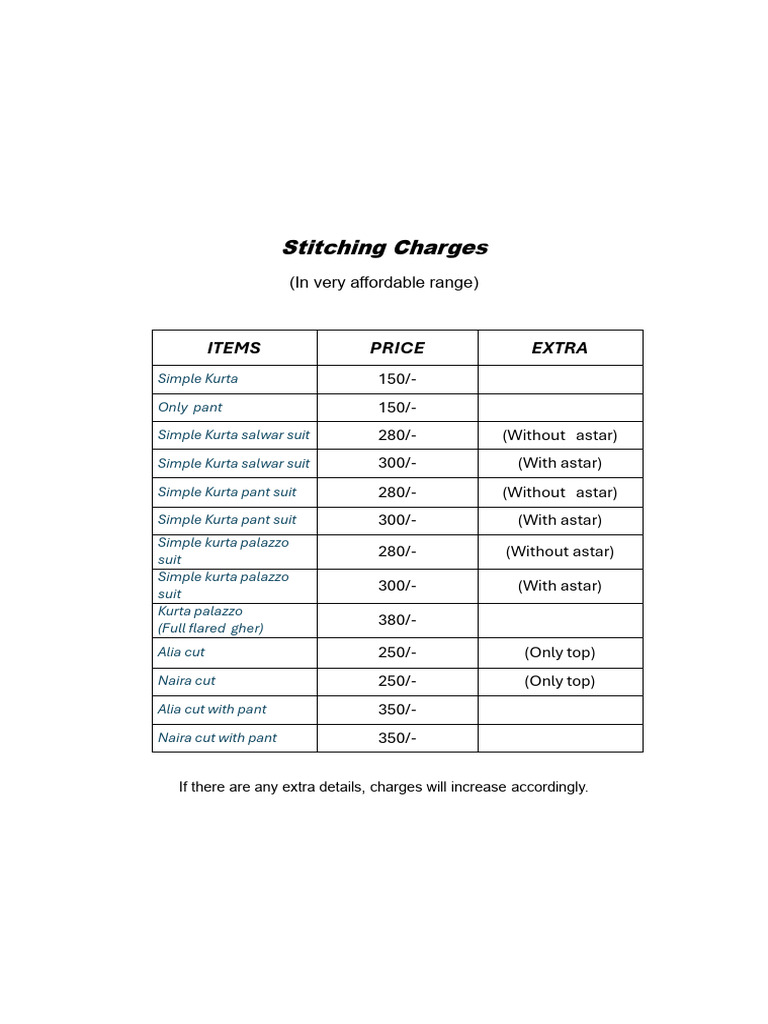 Price Sheet | PDF