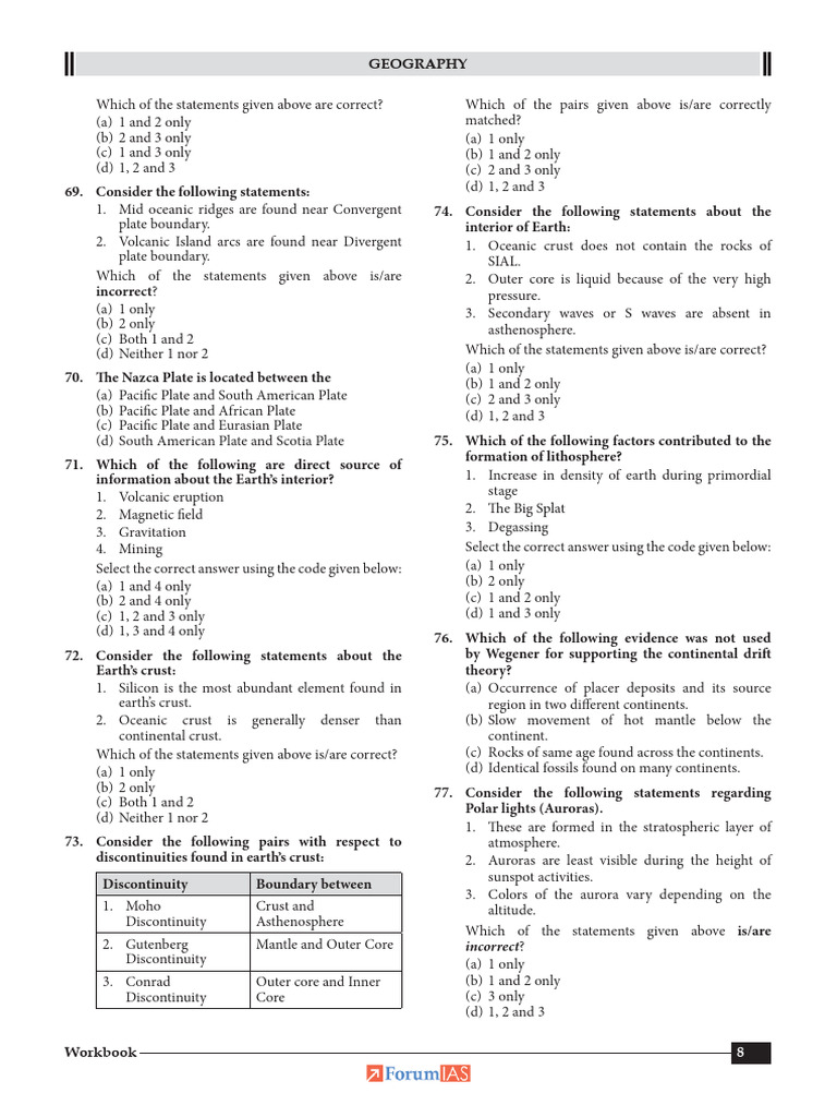 Incorrect? | PDF | Plate Tectonics | Earth