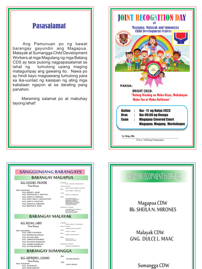 Magapua Malayak Sumangga Joint Recognition 2023 | PDF