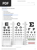 Visual Acuity Conversion Chart | PDF | Visual Acuity | Experimental ...