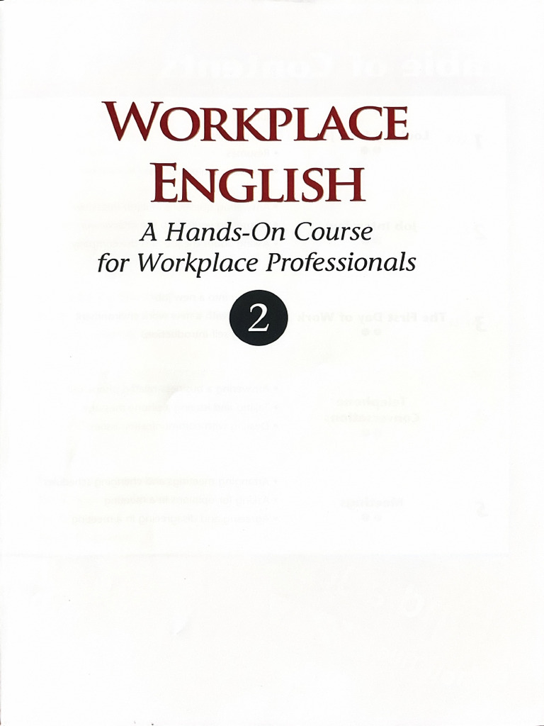 Workplace English 2 | PDF