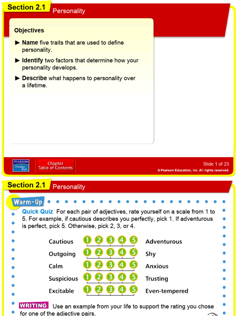 HPE06 ch02 s1 | PDF | Extraversion And Introversion | Psychology