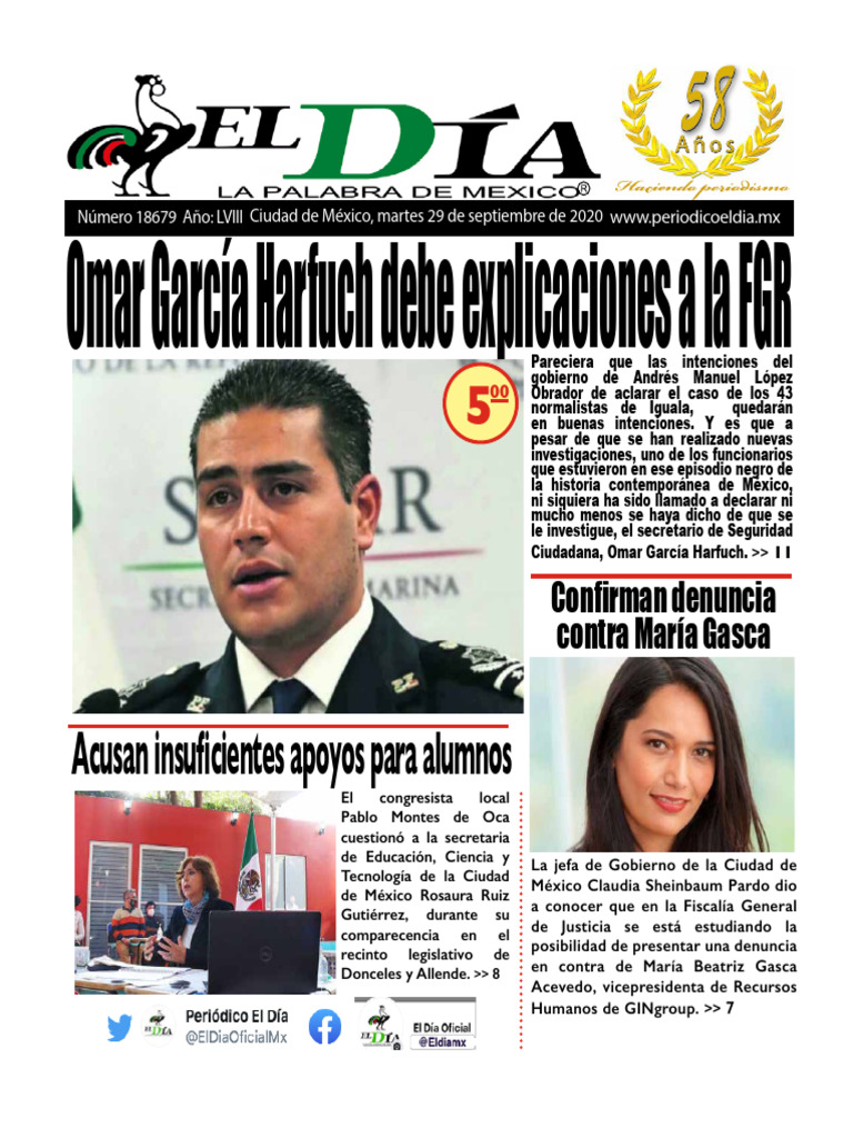 Omar García Harfuch Debe Explicaciones A La FGR: Acusan Insuficientes ...