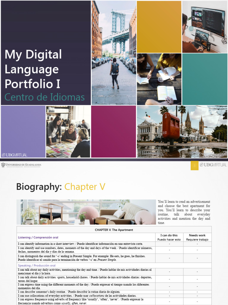 Your Name - My Digital Language Portfolio I | PDF