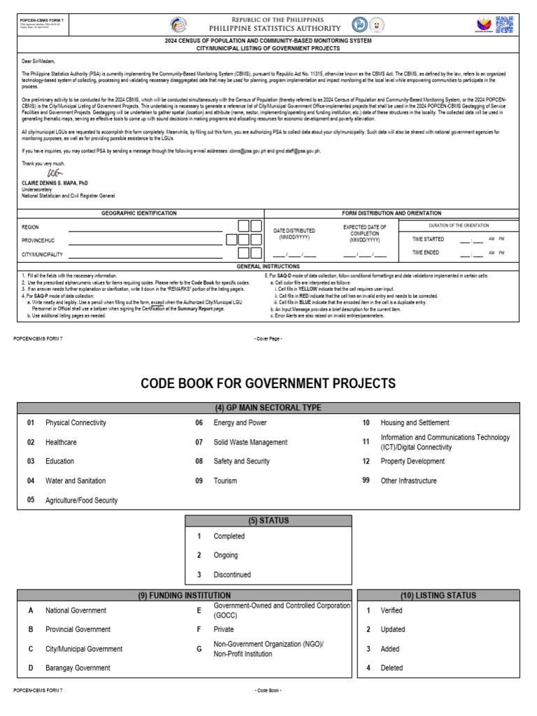 2 - 2024 Popcen-Cbms Form 7 - 20240422-Signed | PDF | Computing