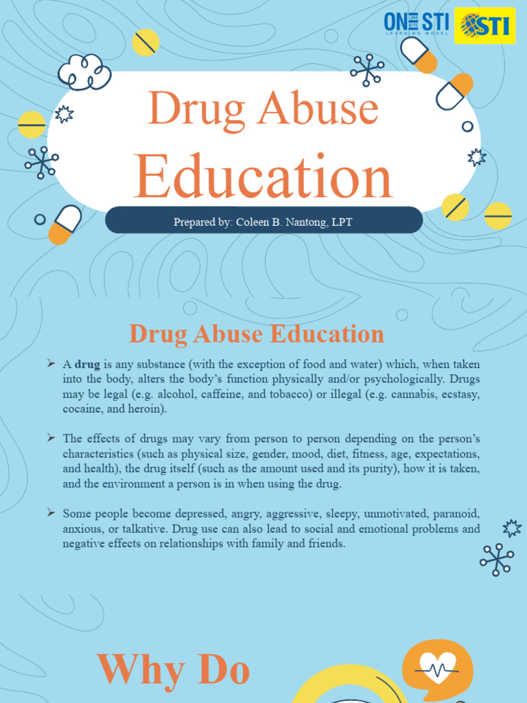 Drug Abuse Education | PDF | Psychoactive Drugs | Substance Abuse