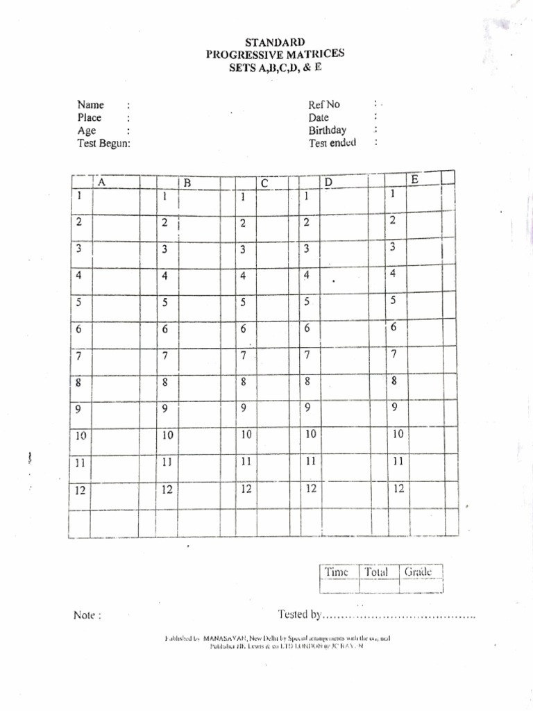 RSPM Scoring and Interpretation Guide | PDF