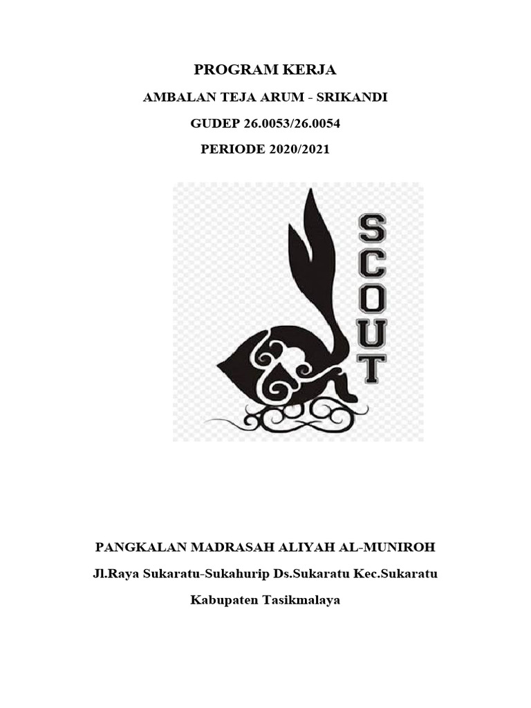 Program Kerja Pramuka Teja Arum 2020 | PDF