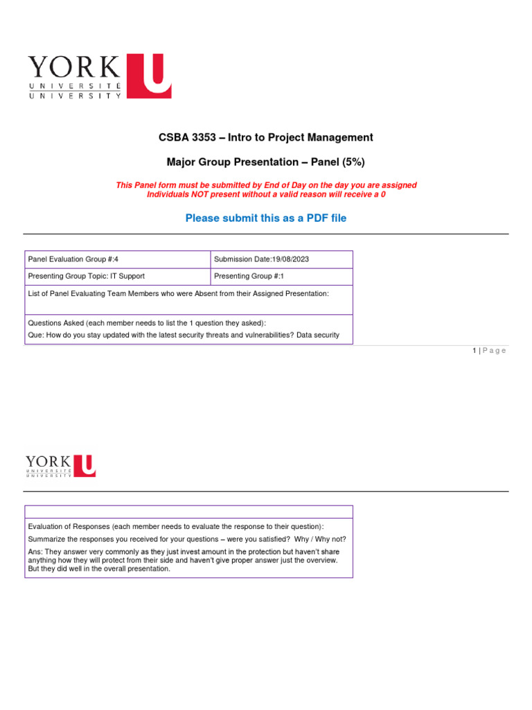 Major Group Presentation - Panel Evaluators Template - Team4 | PDF ...