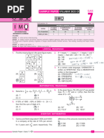 Imo Sample Paper Class-8 2025-26 | PDF | Mathematics | Algebra