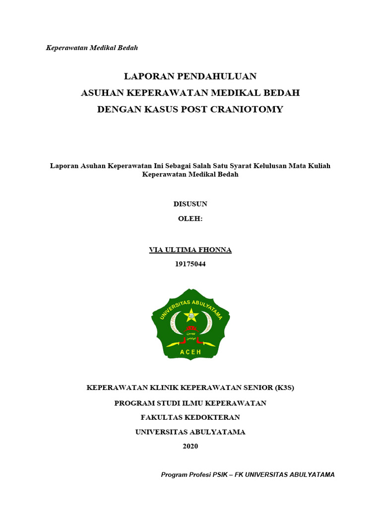 Askep Craniotomy | PDF