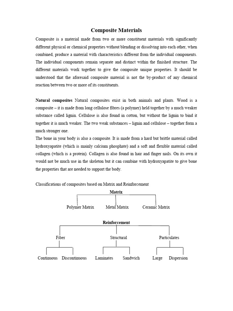 Composite material | PDF | Composite Material | Strength Of Materials