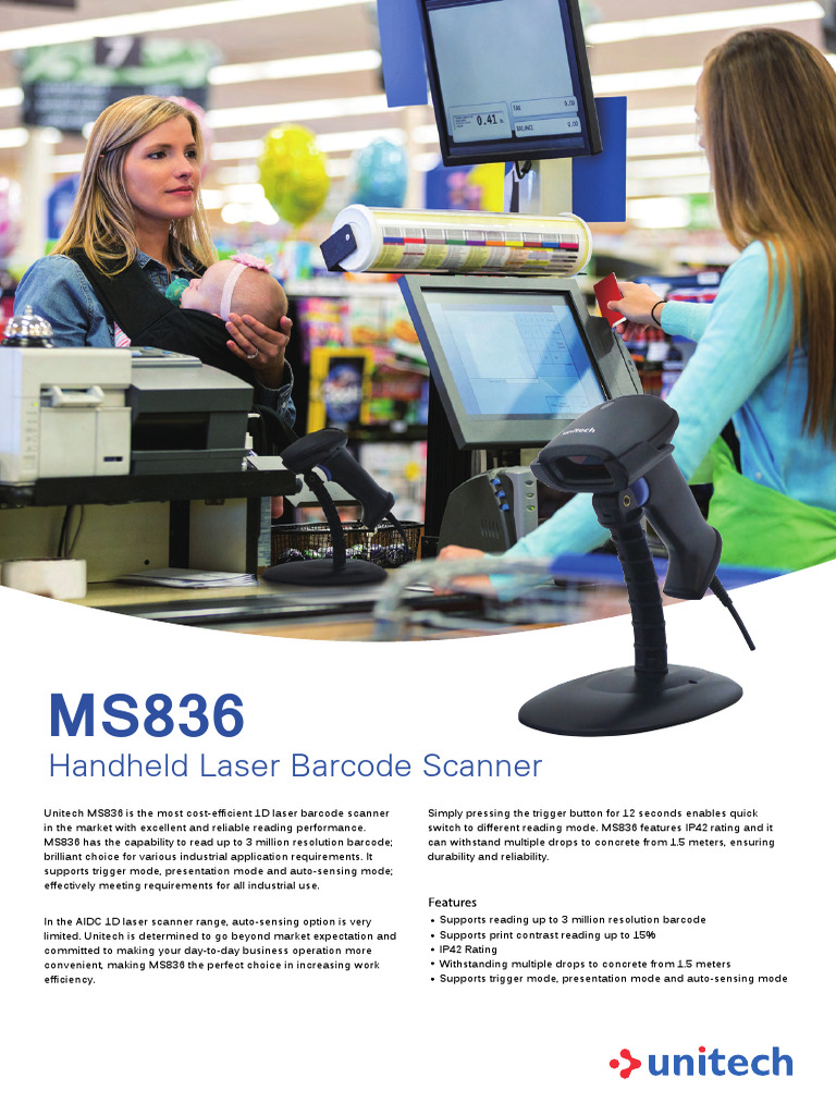 MS836 RevG | PDF | Barcode | Universal Product Code