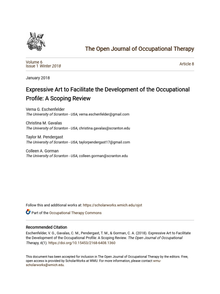Expressive Art and The Occupational Profile | PDF | Occupational Therapy