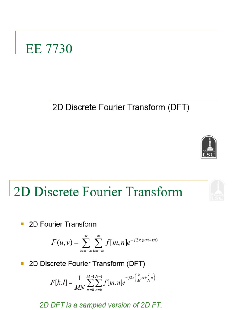 L4 | PDF | Discrete Fourier Transform | Signal Processing