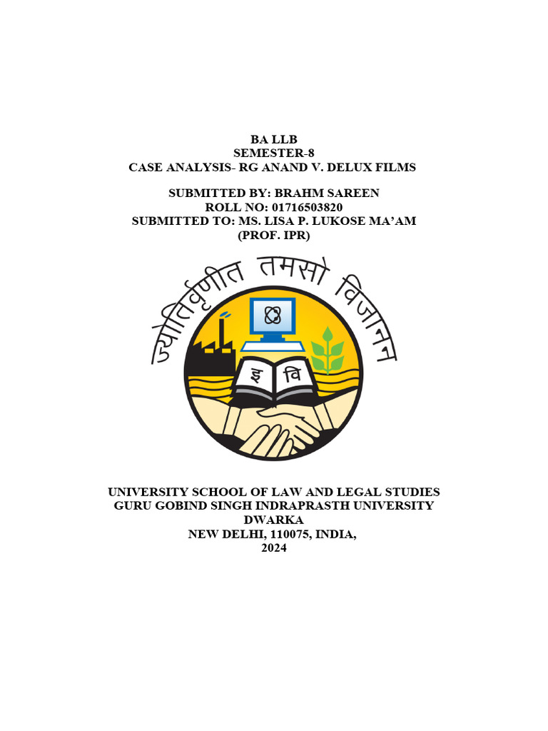 IPR Assignment - 0176503820 | PDF | Copyright | Copyright Infringement